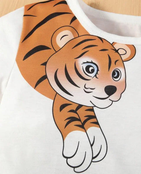 Cute Mini Tiger Graphic Set – Funsies Garments
